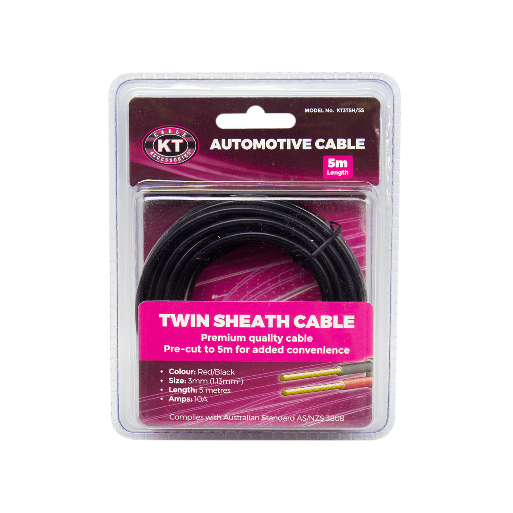 Twin Sheath Cable Pack, 3mm, 5m Length – KT Cables