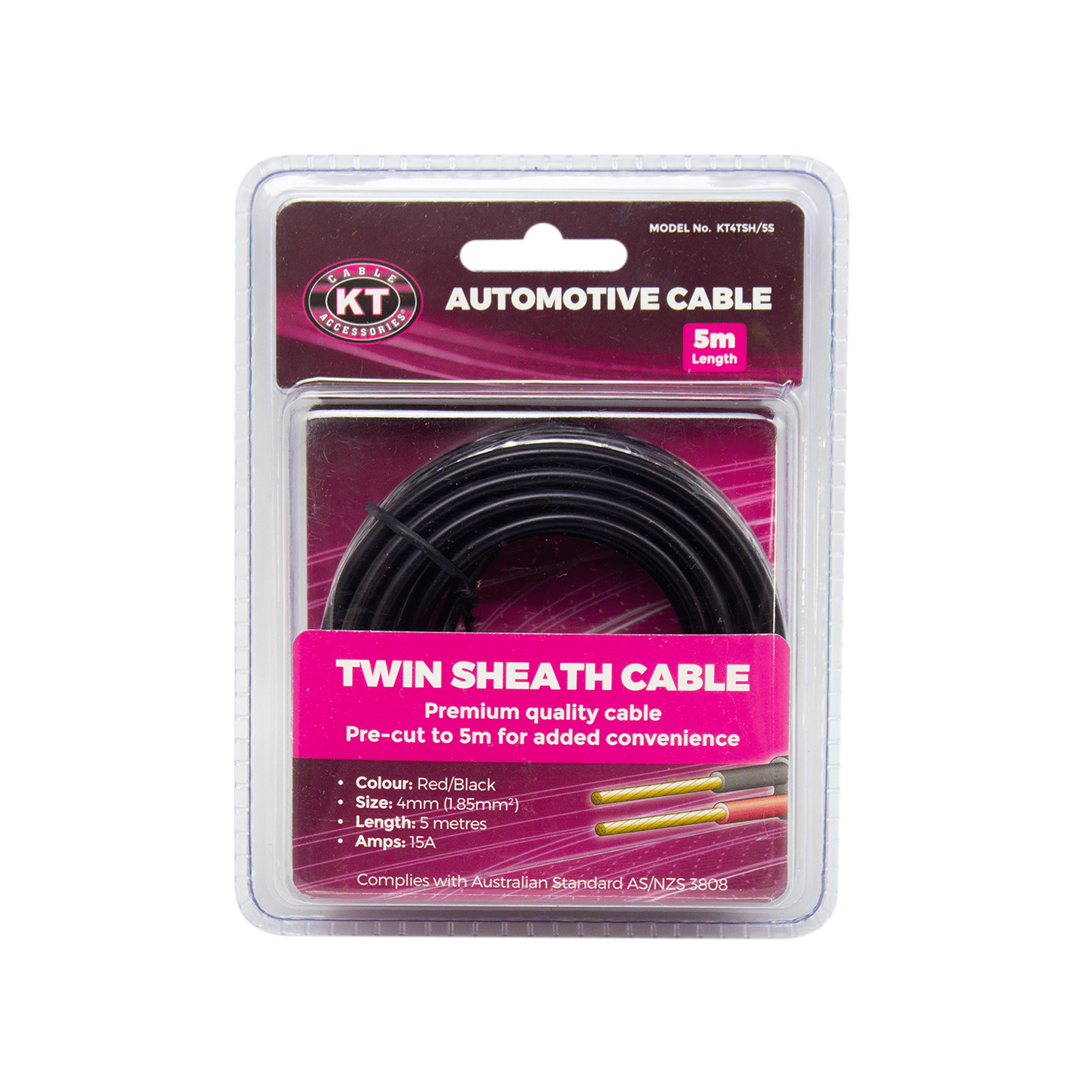 Twin Sheath Cable Pack, 4mm, 5m Length – KT Cables