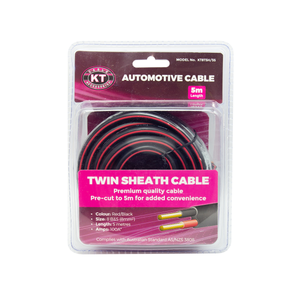 Twin Sheath Cable Pack, 8mm, 5m Length – KT Cables